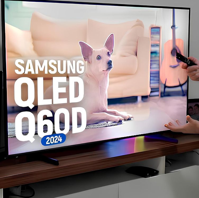 Samsung Smart Tv 50 Polegadas Qled 4k Q60d 2024 Quantum HDR Processador Quantum Lite 4K